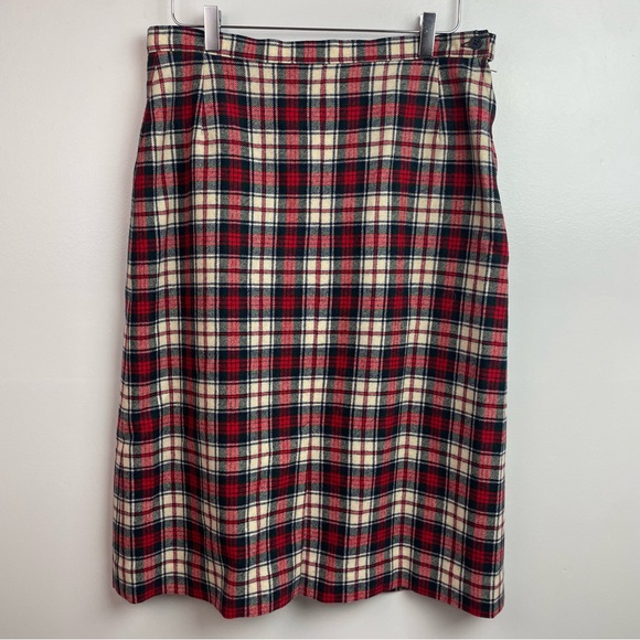 Pendleton | Skirts | Pendleton Vintage Plaid Wool Skirt | Poshmark